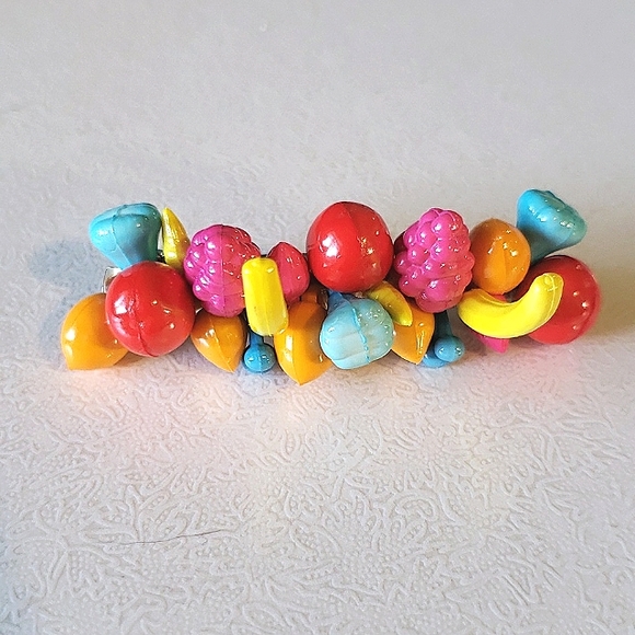 Vintage | Accessories | Vintage Goody Colorful Fruit Salad Barrette ...